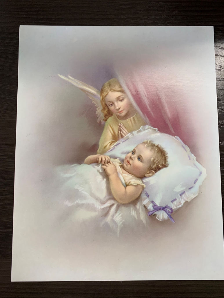 PRINT – GUARDIAN ANGEL WITH CHILD - Di Marco International